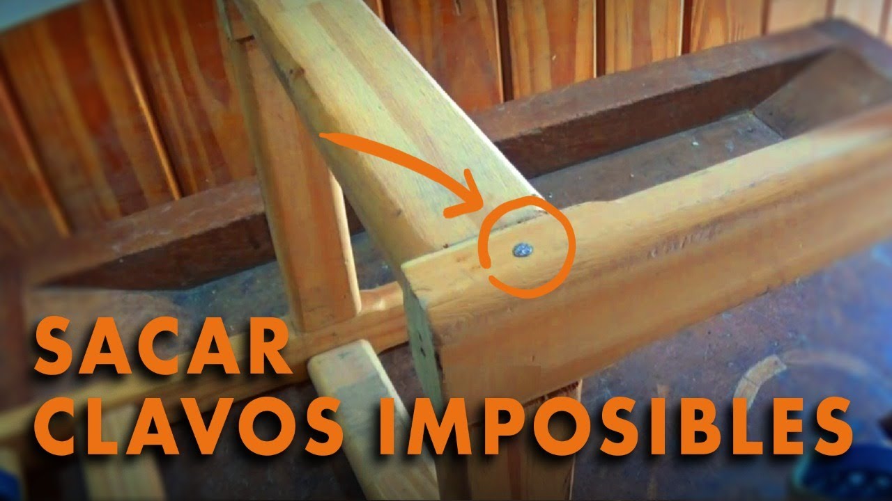 Saca clavos sin esfuerzo con estos trucos para quitar clavos sin cabeza